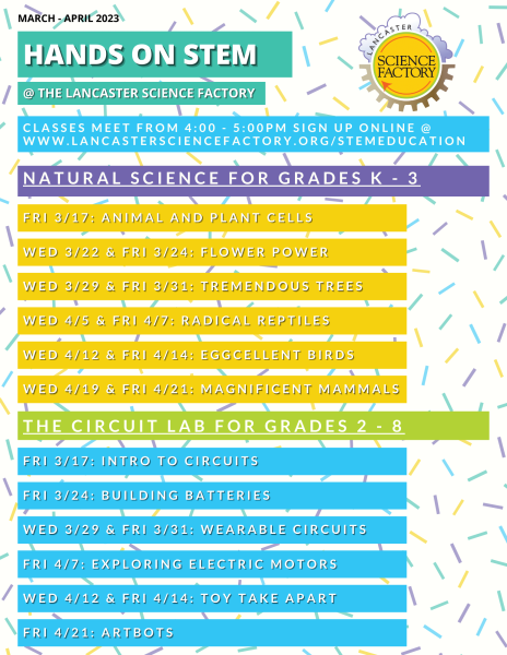 Hands-On STEM Classes - The Lancaster Science Factory